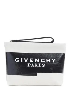 Givenchy Slack Cotton Logo Pouch - Beige