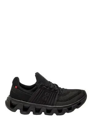 On Cloudswift X 4 Panelled Mesh-Knit Sneakers Black Grey