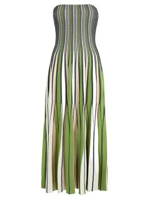 Simkhai Soleil Striped Knit-Jersey Midi Dress - Green - 50% Off |  Editorialist