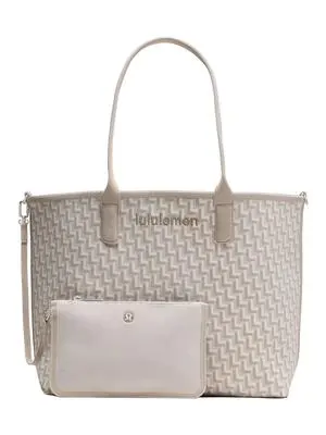 Lululemon Classic Knit Tote Bag - Desert Stone/downtown Tan/turtledove/silver