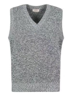 Agnona V-neck Vest - Blue