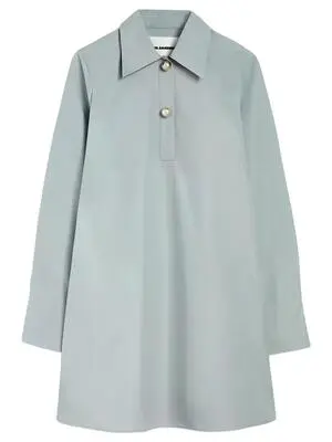 JIL SANDER Cotton Polo Dress - Blue