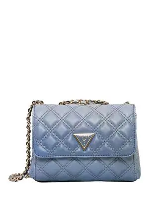 Guess Mini Giully Quilted Cross Body Bag - Blue