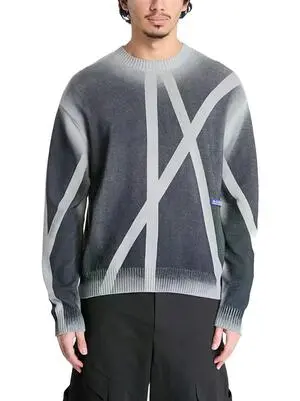 A-COLD-WALL* Antenna Graphic-pattern Sweater - Grey