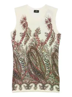 Etro Paisley-print Top - Neutrals