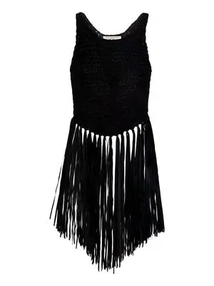 Philosophy Di Lorenzo Serafini Fringe-detail Top - Black