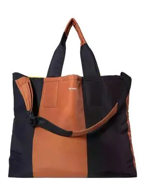 Sunnei Everyday Colour-block Tote Bag - Black