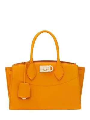 FERRAGAMO Medium Studio Tote Yellow