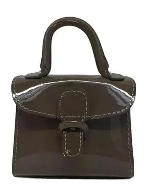 DELVAUX Leather Top Handle Tote Bag