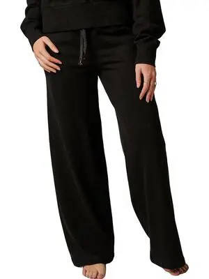 LEISURE LAB Cotton Lounge Pant - Onyx