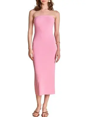 Endless Rose Knit Tube Midi Dress - Pink