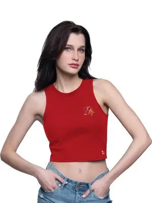 STARTER Tampa Bay Buccaneers Cropped Tank Top - Red