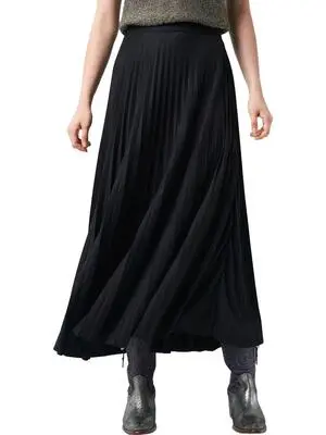 VELEZ Pleated Ankle-length Skirt - Black