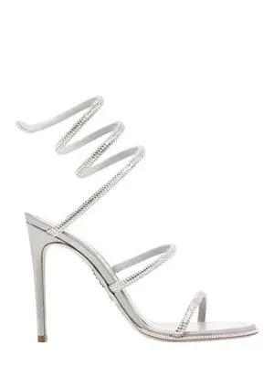 Rene Caovilla 110mm Cleo Embellished Sandals - Grey