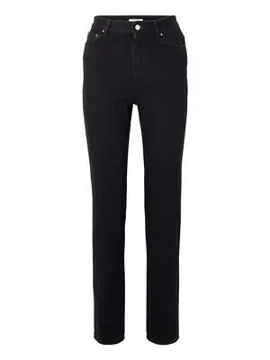 TOTEME Garderob Mid-rise Slim-fit Jeans - Black
