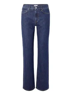 TOTEME Garderob Organic Low-rise Straight-leg Jeans - Blue