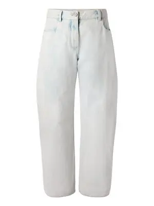 Alaïa Low-rise Barrel-leg Jeans - Blue
