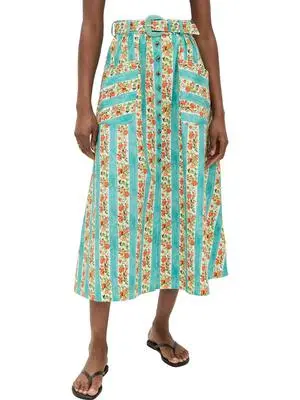 Saloni Kirat Skirt - Wildacre Sea
