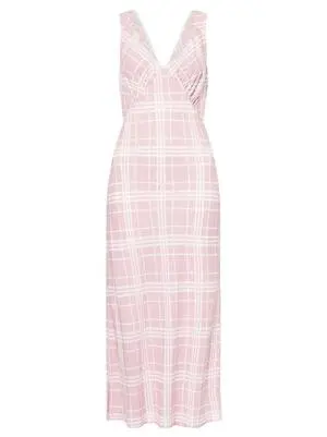 REFORMATION Check-print Crepe Midi Dress - Rosa Plaid