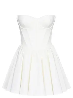 House Of Cb Strapless Corseted Mini Dress - Ivory