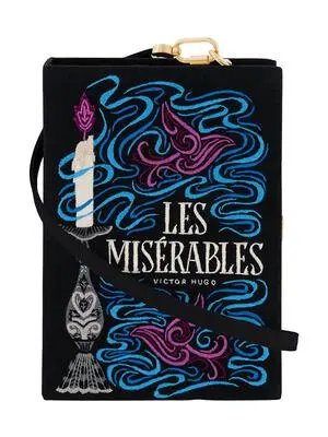 OLYMPIA LE-TAN Les Miserables Book Clutch - Black