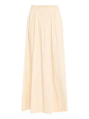 Lafayette 148 New York Ruched A-line Maxi Skirt - Alabaster
