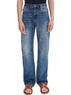 A.p.c. Relaxed Straight Leg Jeans - Ial Washed Indigo