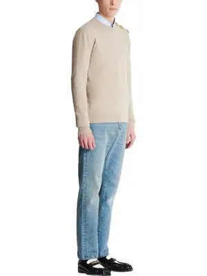 Balmain Eco-Cashmere Jumper Beige
