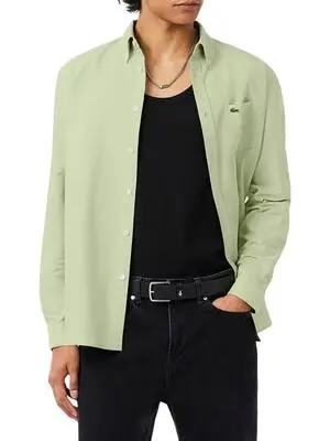 Lacoste Regular Fit Oxford Button-down Shirt - Vert