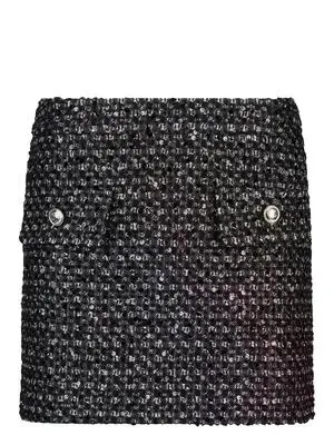 Liu Jo Bouclé Mini Skirt - Black