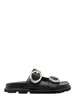 STUART WEITZMAN Leather Sandals - Black