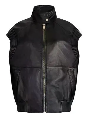 LIU JO Oversized Leather Gilet