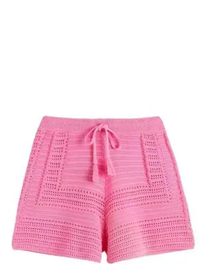 Chinti & Parker Crochet-knit Shorts - Pink