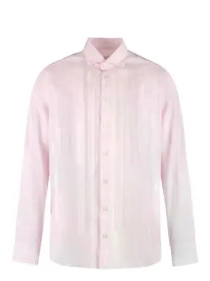 BASTONCINO Striped Buttoned Shirt - Pink