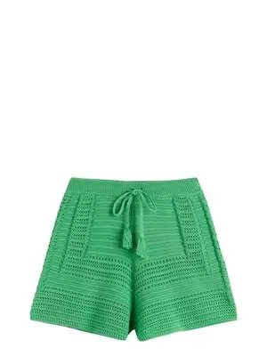 Chinti & Parker Crochet-knit Shorts - Green