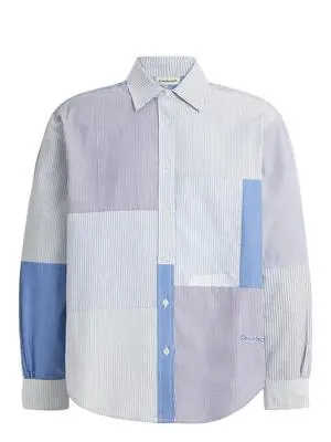 COACHTOPIA Patchwork Striped Shirt - Blue Multi