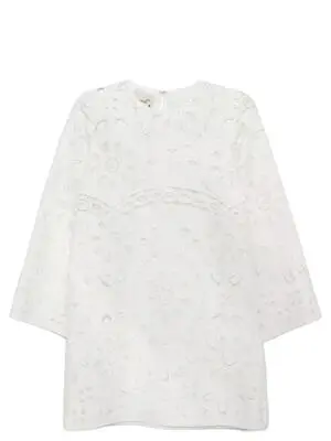 BAMBAH Blanca Eyelet Tunic Dress - White