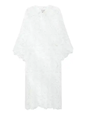 BAMBAH Blanca Eyelet Moza Kaftan - White