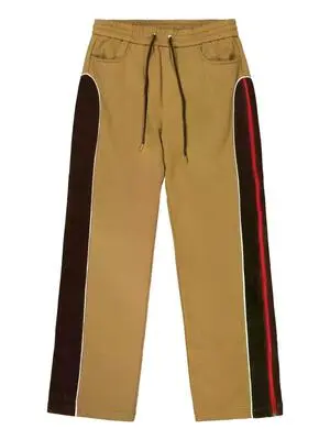 Casablanca Chenille-panelled Track Pants - Brown