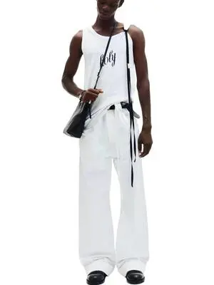 ANN DEMEULEMEESTER Michael Trousers - White