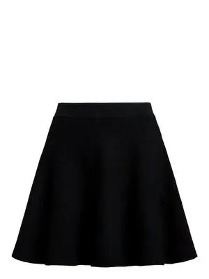Polo Ralph Lauren Flared Knit Skirt - Black