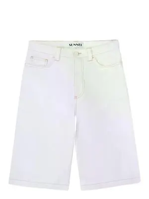 Sunnei Denim Bermuda Shorts - White