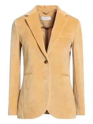 CIRCOLO 1901 Single-breasted Velvet Blazer - Yellow