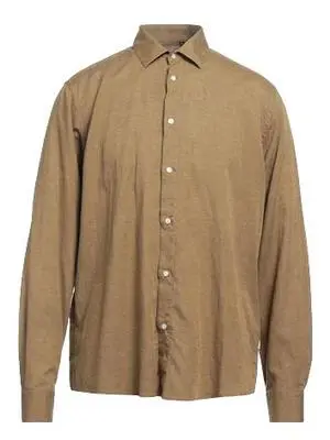 LIU •JO MAN Shirt Khaki Size Lyocell, Linen, Cotton - Beige