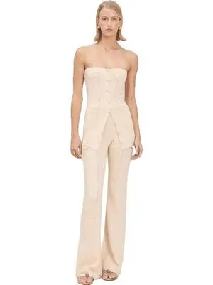 Devon Windsor Timmy Knit Pant White