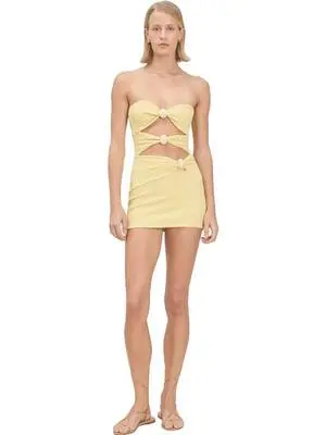 Devon Windsor Eve Mini Skirt - Yellow