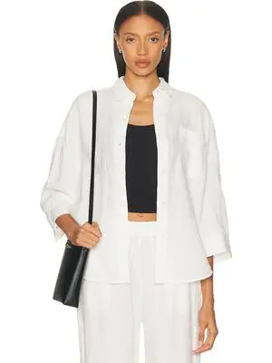 Jenni Kayne Linen Logan Shirt - Ivory