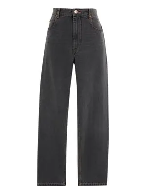 MARANT ETOILE Nea High-rise Slim-leg Jeans - Charcoal