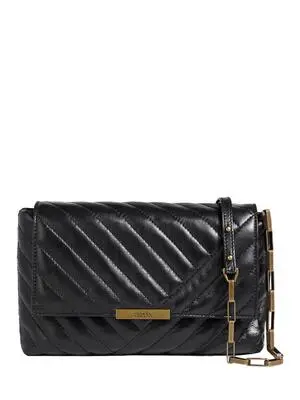 Isabel Marant Quilted Leather Shoulder Bag - Black