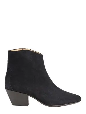 Isabel Marant Dacken Suede Ankle Boots Black